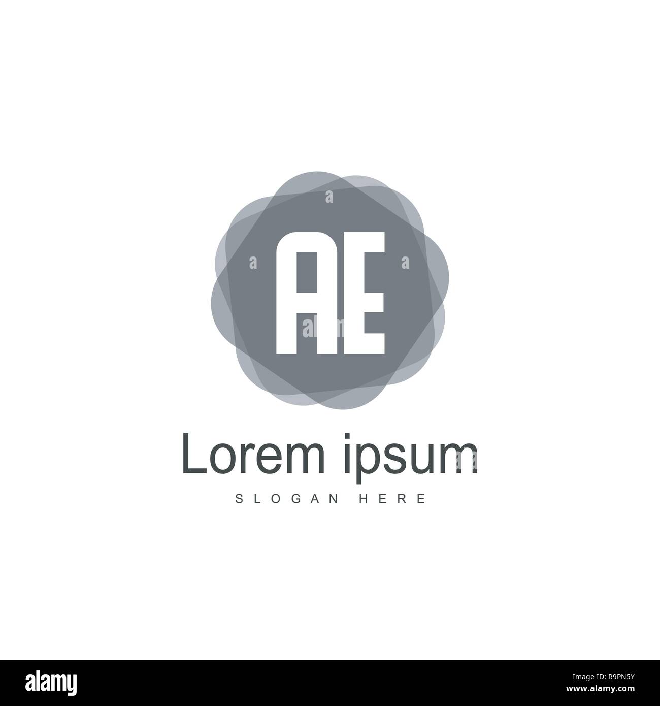 Initial Letter AE Logo Template Vector Design Stock Vector Image & Art - Alamy