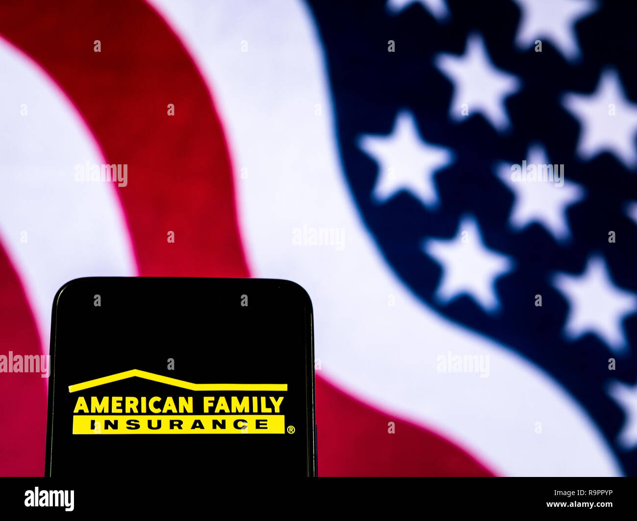 American family insurance logo hi-res stock photography and images - Alamy
