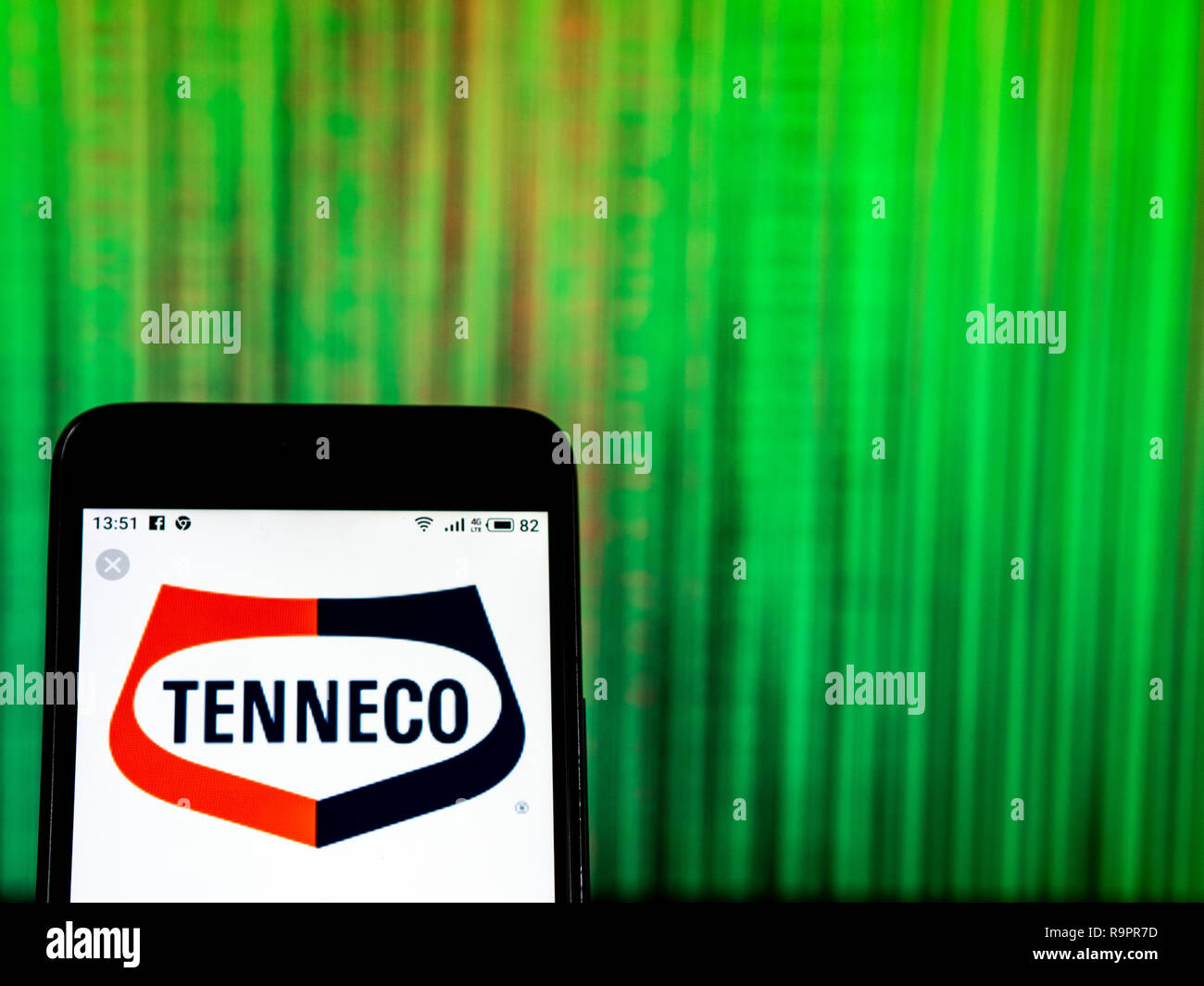Tenneco Company logo seen displayed on smart phone Stock Photo - Alamy