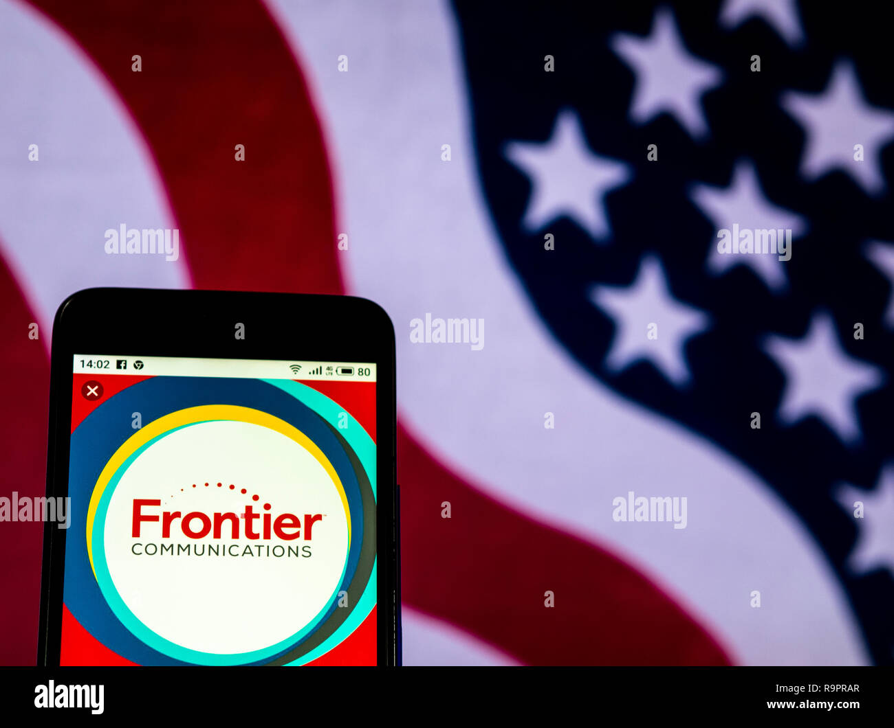 Frontier communications logo hi-res stock photography and images - Alamy