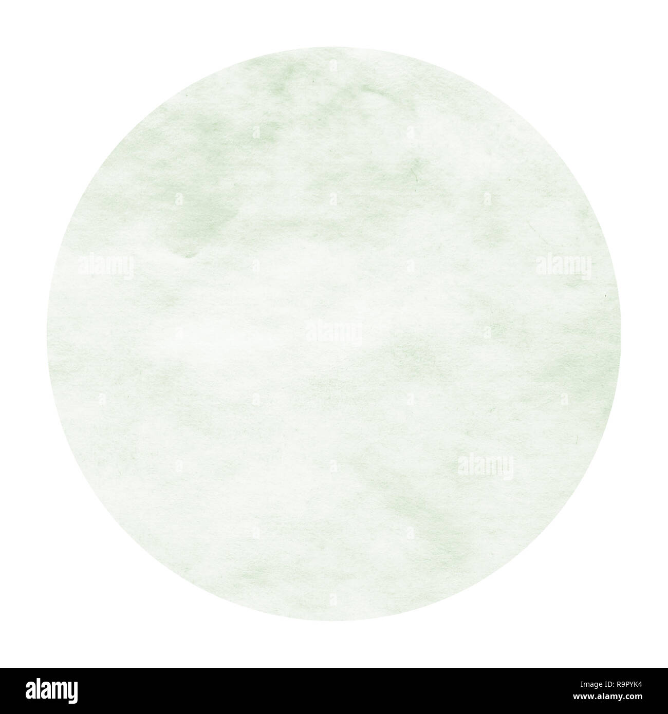 Dark green hand drawn watercolor circular frame background texture with ...