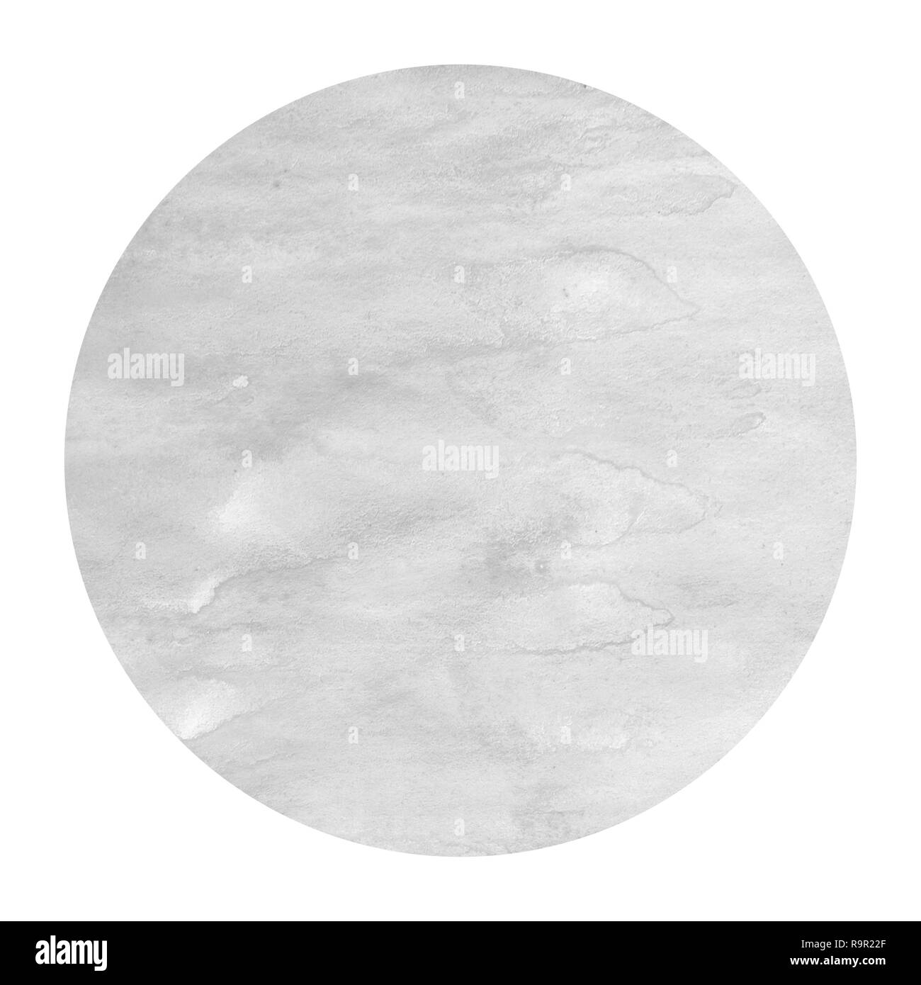 Monochrome hand drawn watercolor circular frame background texture with ...