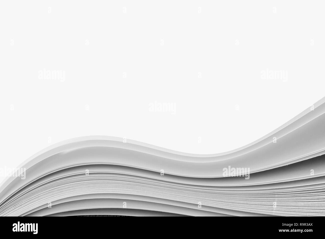 Design concept - simplicity white curve for background. Not 3D render ...