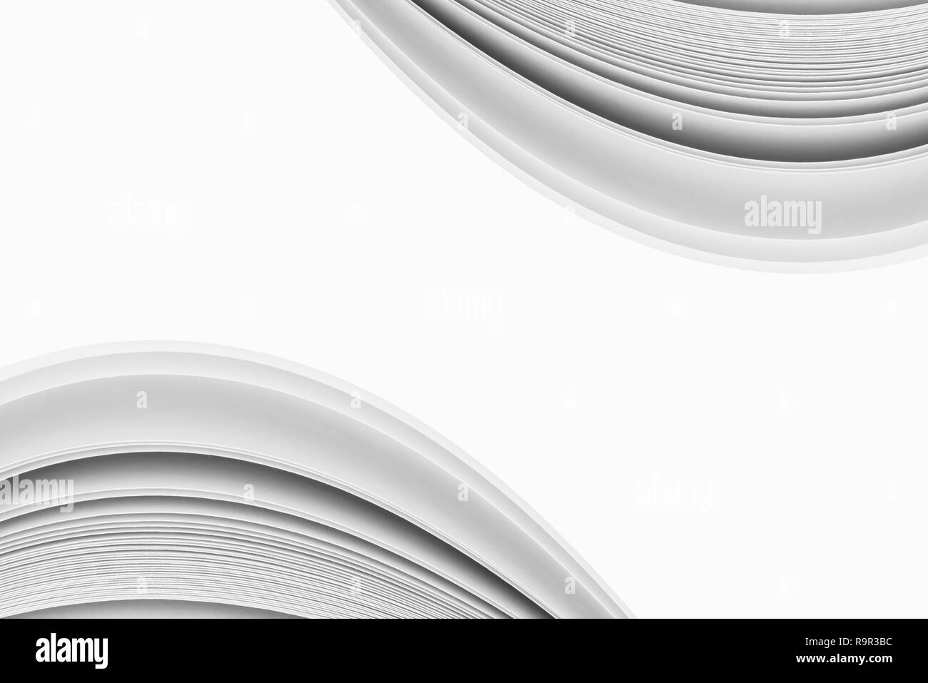 Design concept - simplicity white curve for background. Not 3D render ...