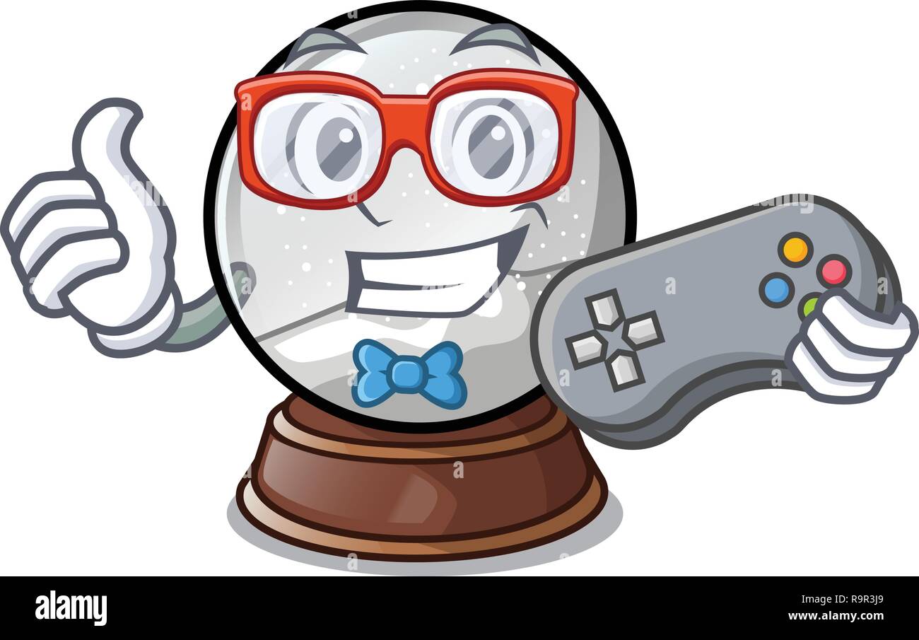 Gamer ball snow and christmas cartoon tree Stock Vector Image & Art - Alamy