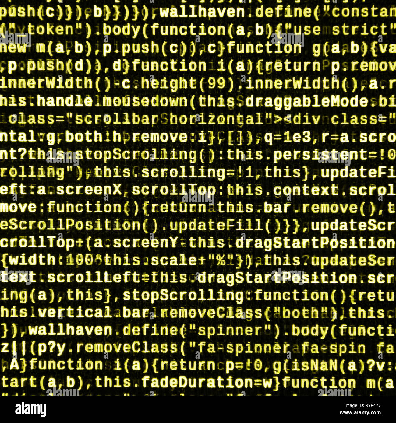Computer program preview. Programming code typing. Information ...