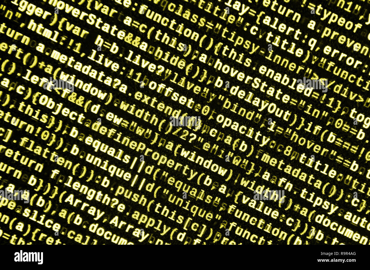 Javascript Code In Text Editor Coding Cyberspace Concept Screen Of Web Developing Javascript