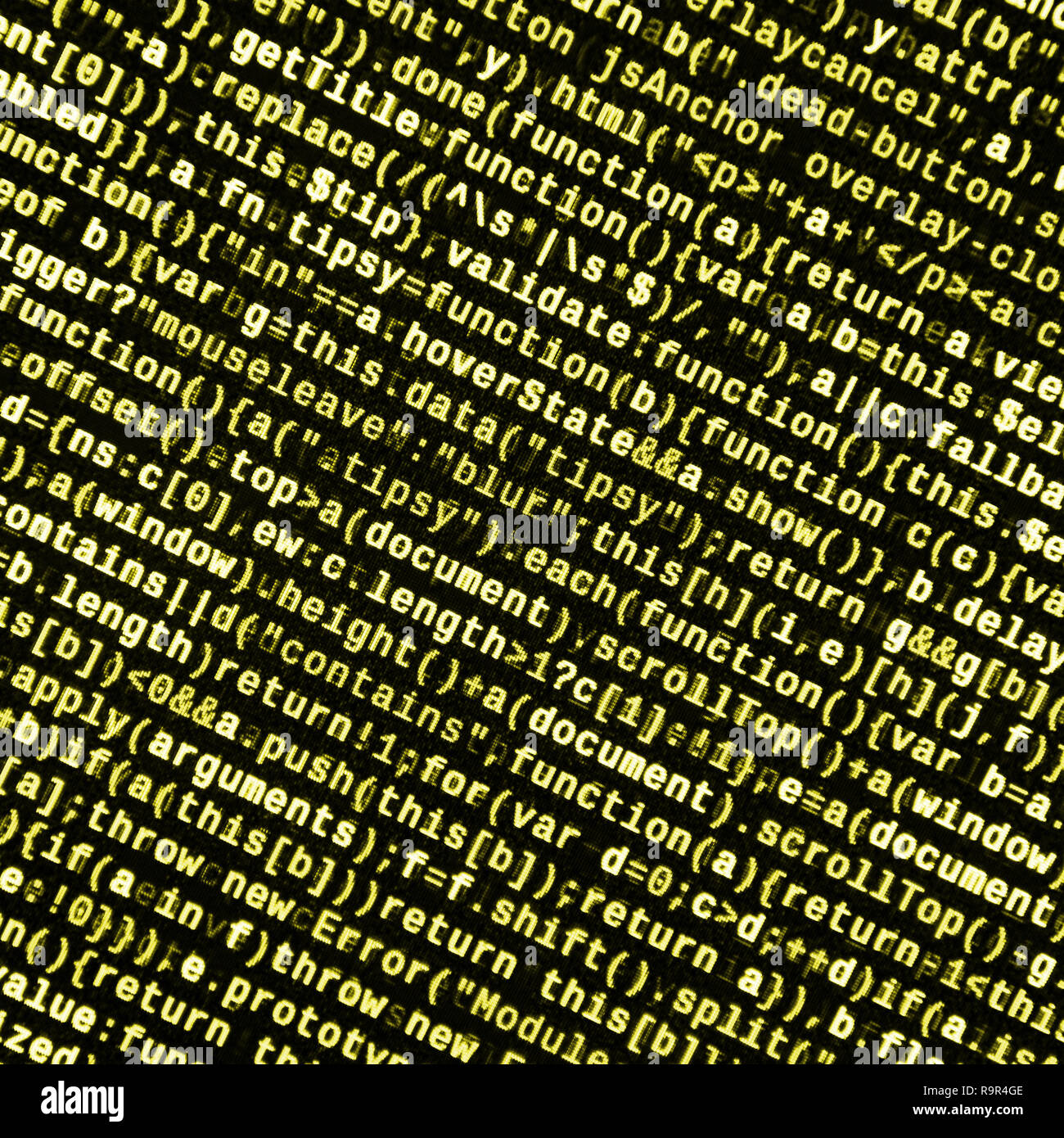 Computer program preview. Programming code typing. Information ...