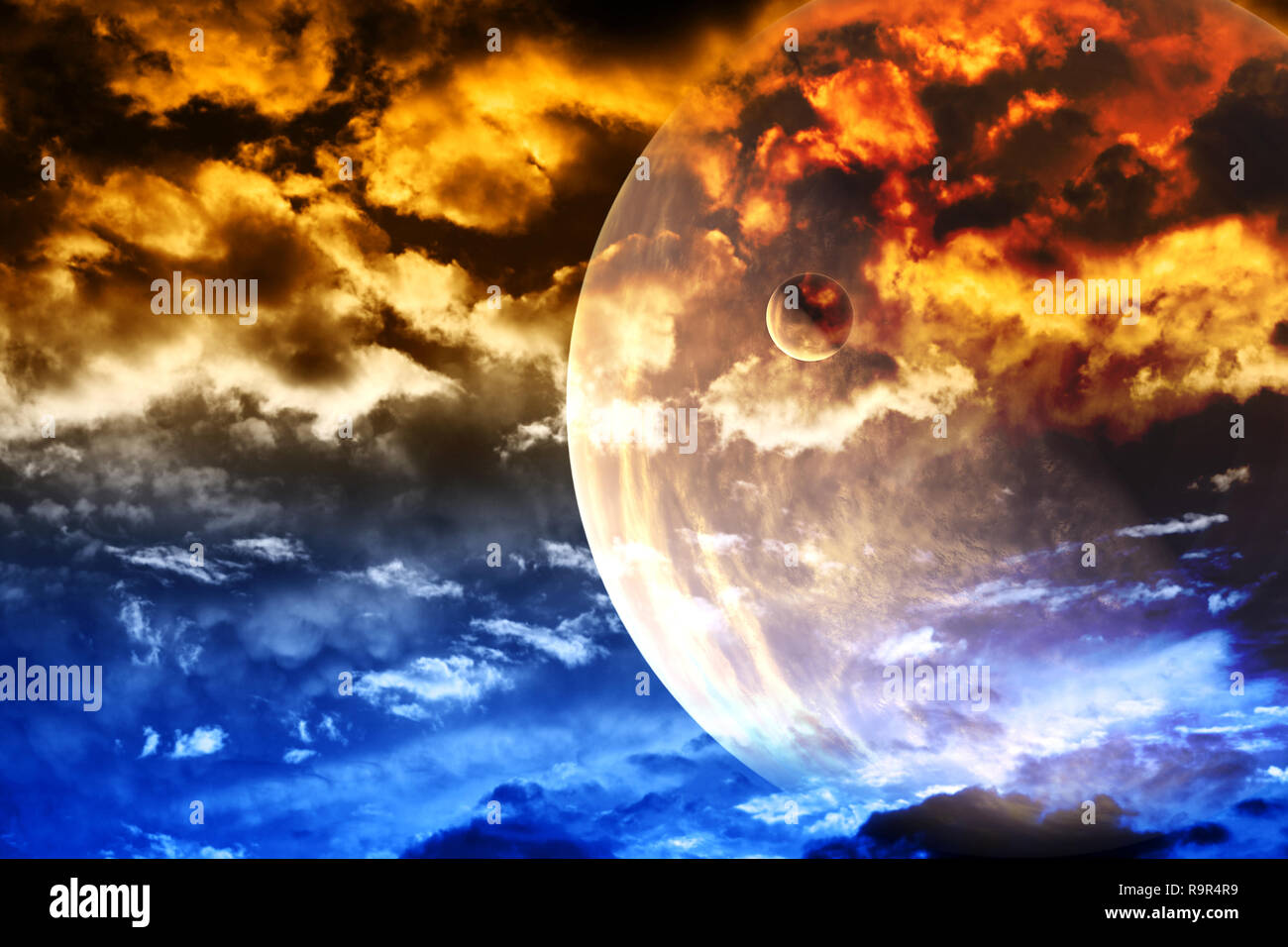 Beautiful sunset cloud planets hi-res stock photography and images - Alamy
