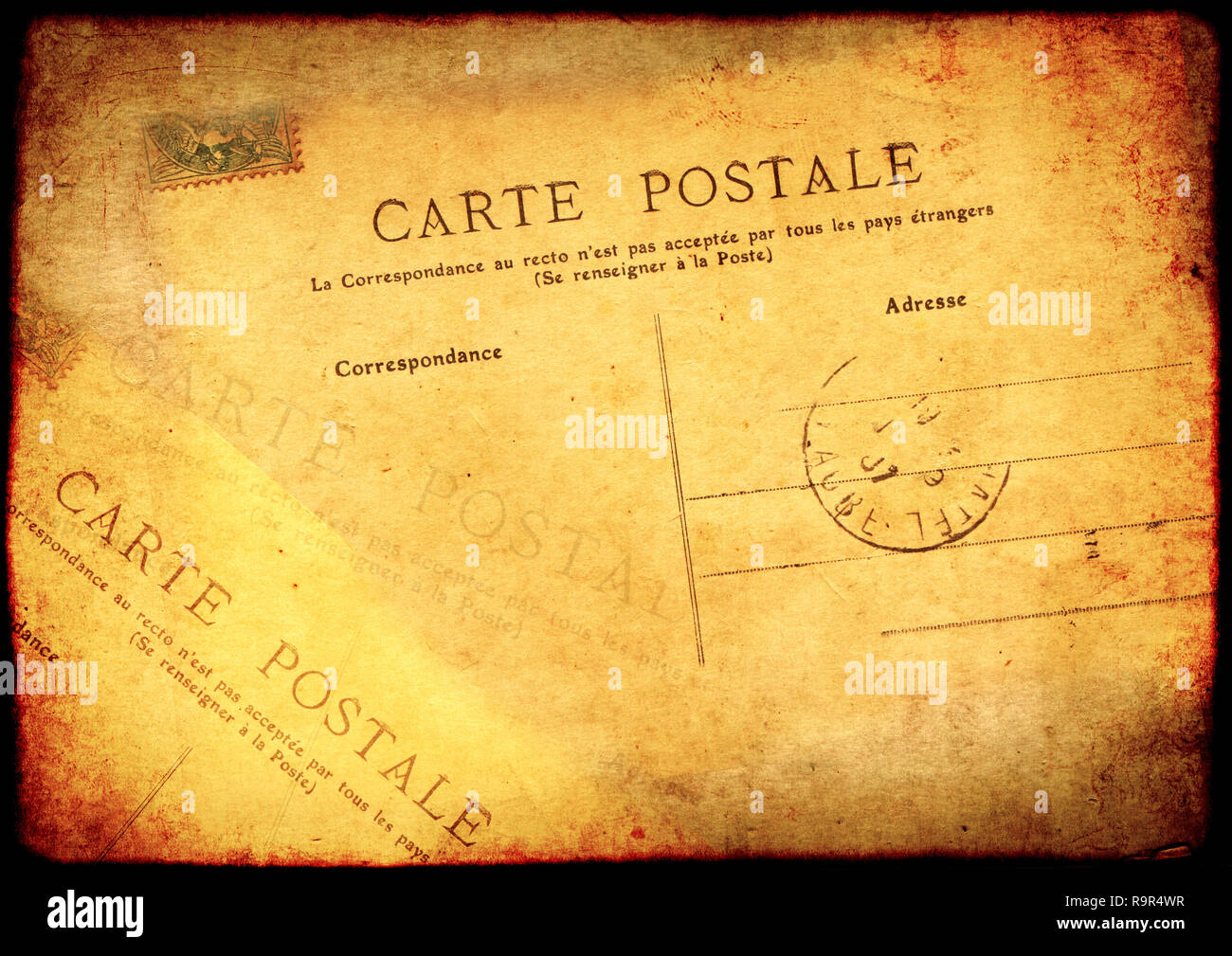 Stamp post strip card hi-res stock photography and images - Alamy