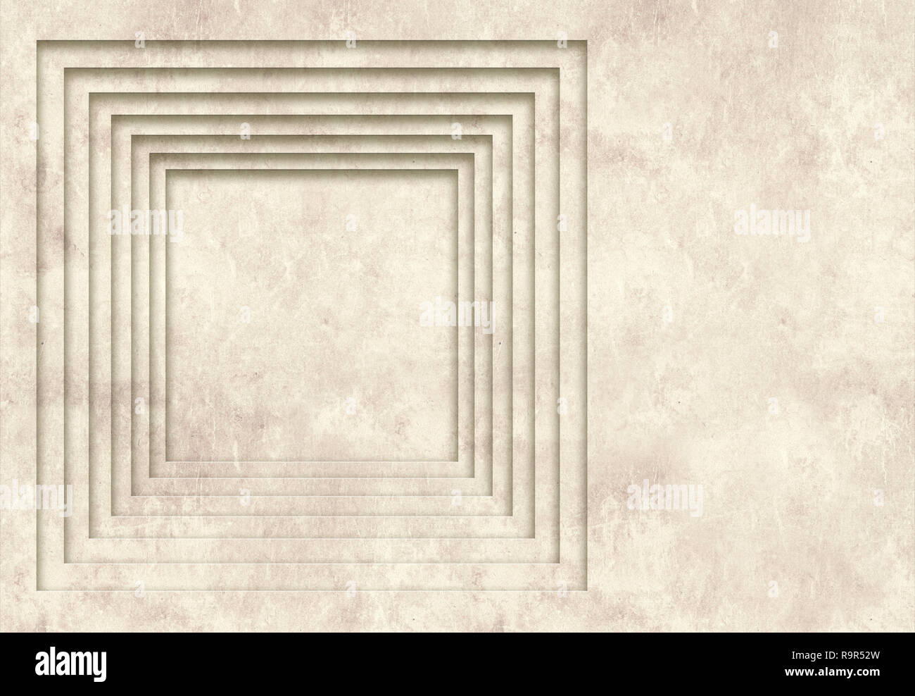 Grunge background with texture of the old, soiled paper and geometric ...