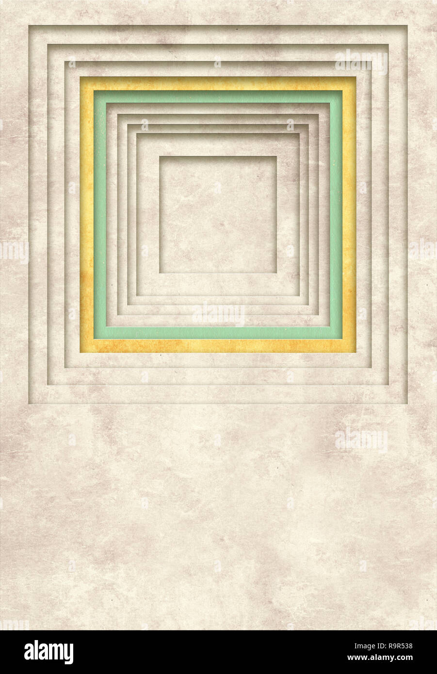 Grunge background with texture of the old, soiled paper and geometric ...