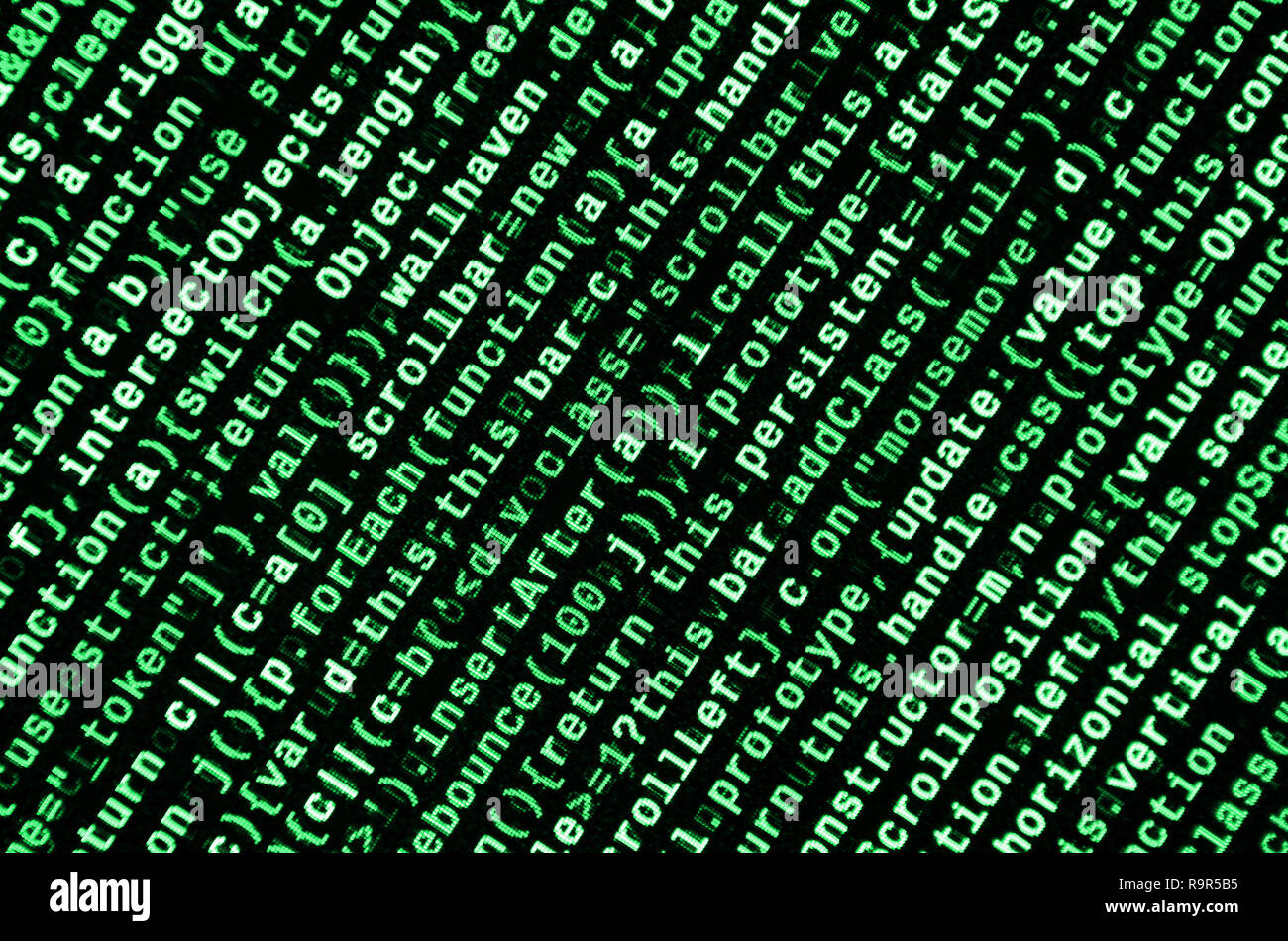 Javascript Code In Text Editor Coding Cyberspace Concept Screen Of Web Developing Javascript