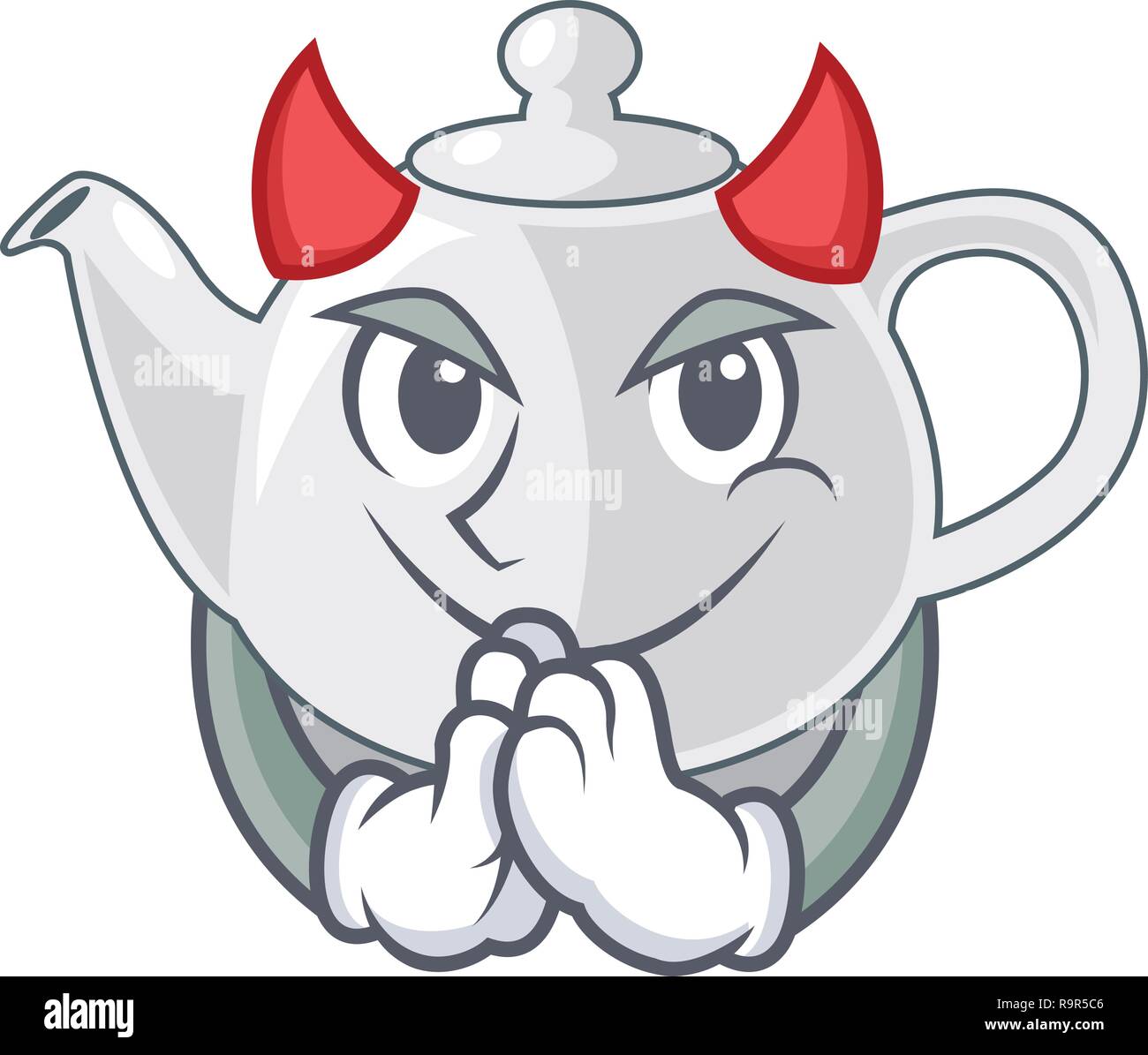 Devil porcelain teapot in table a character Stock Vector Image & Art ...