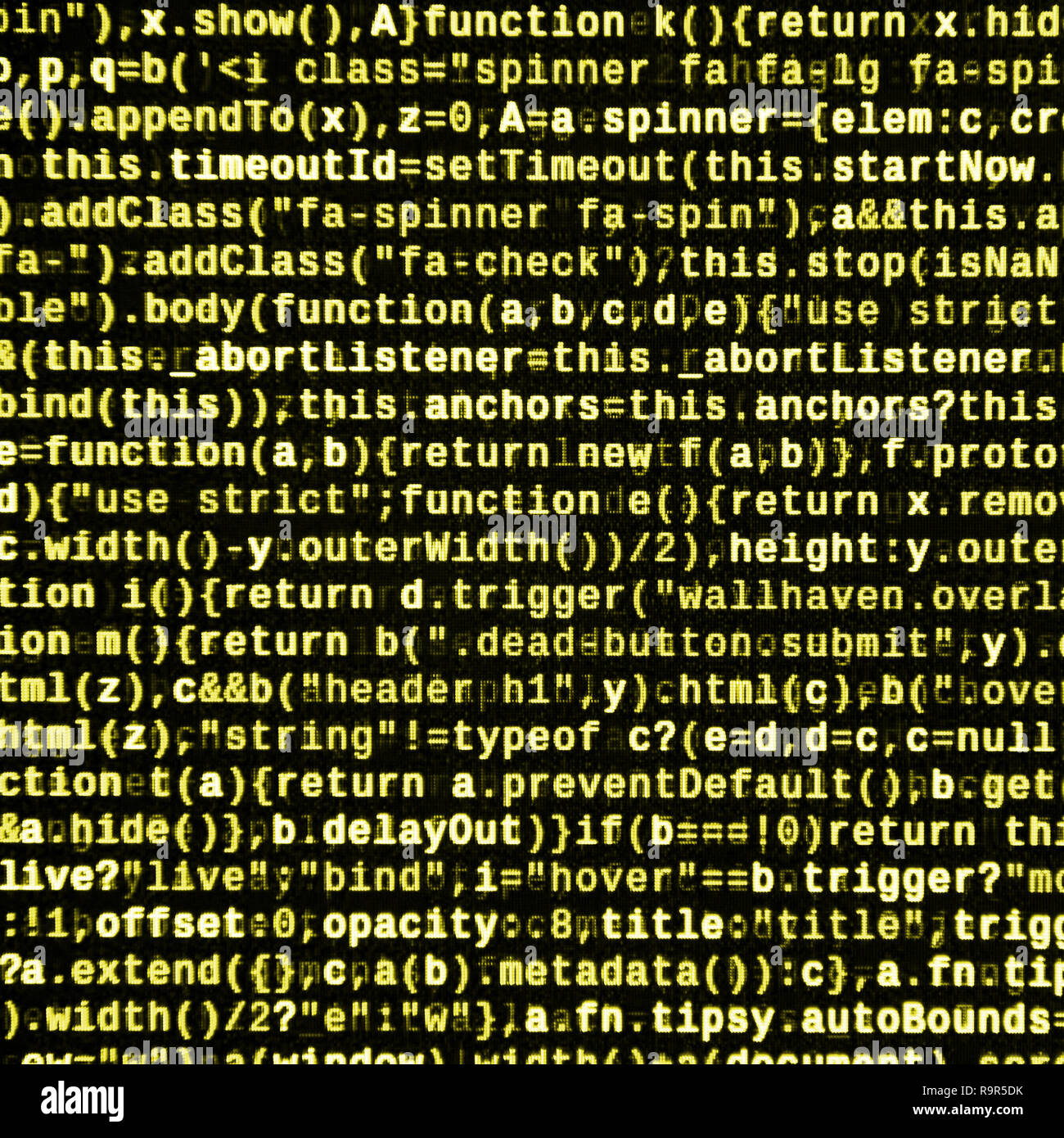 Computer program preview. Programming code typing. Information ...