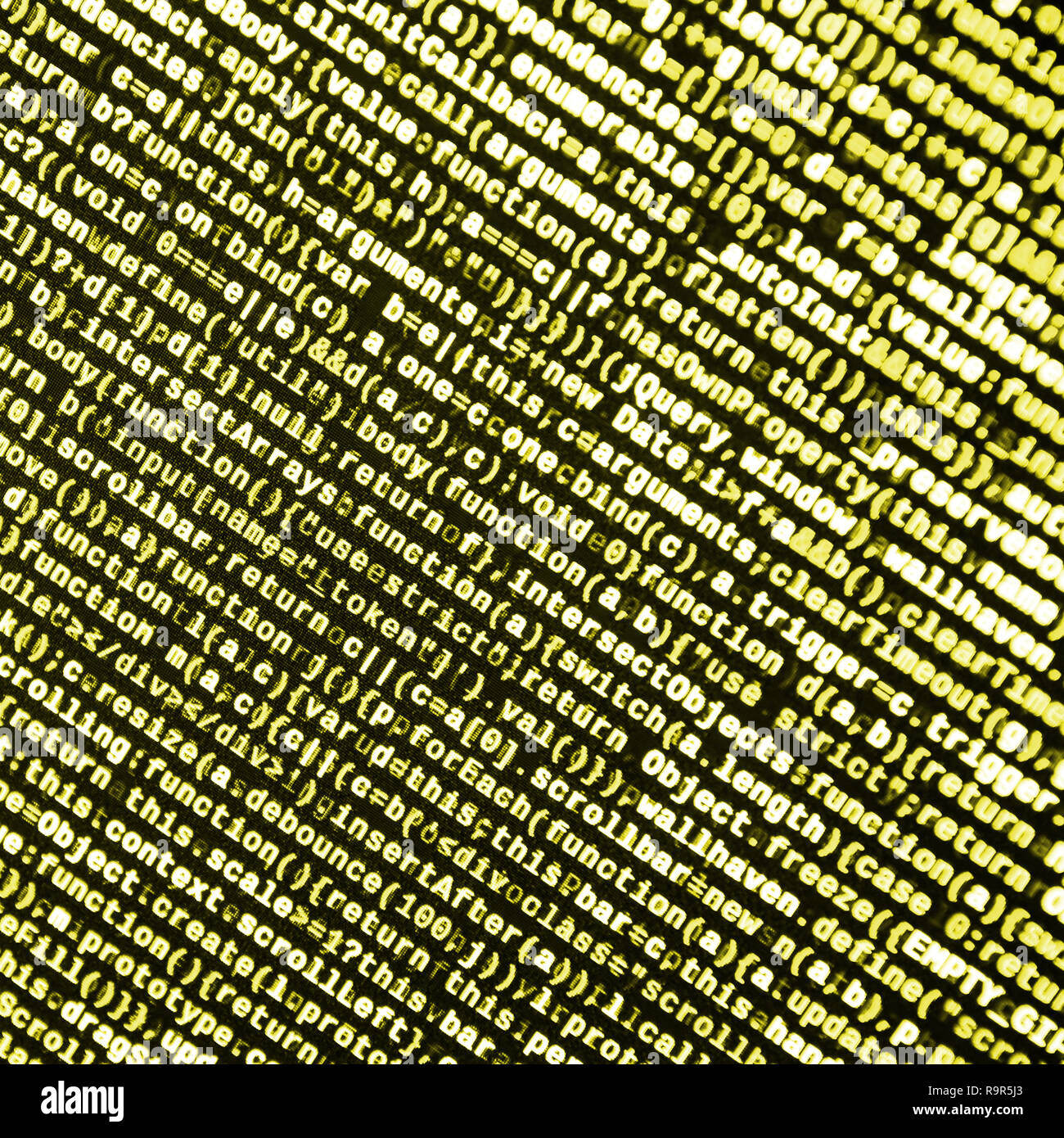 Computer program preview. Programming code typing. Information ...