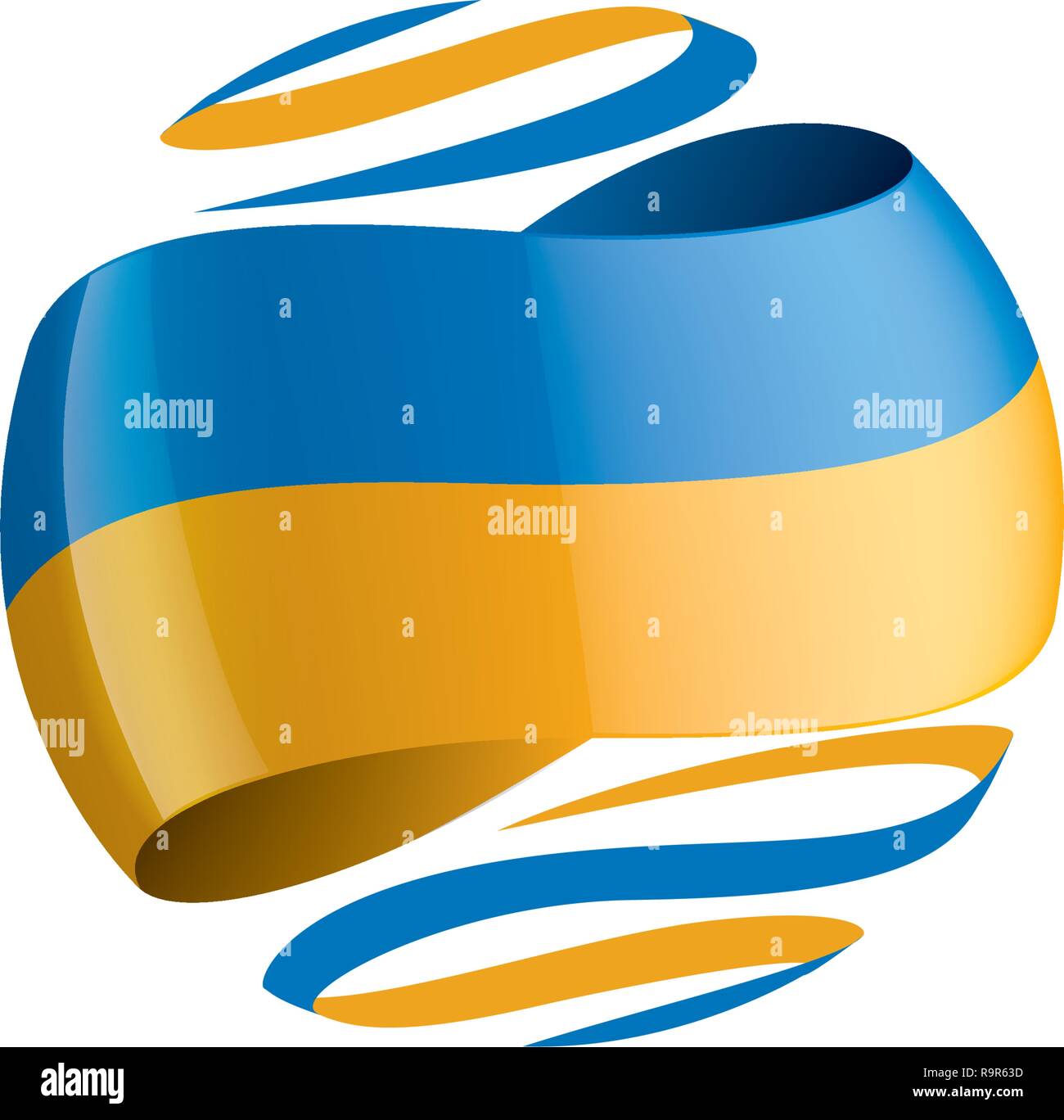 National flag ukraine flying on Stock Vector Images - Alamy