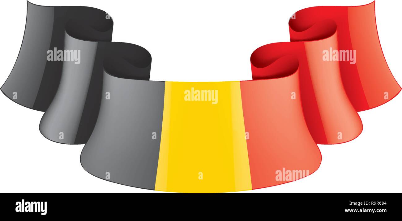 Belgium flag, vector illustration on a white background Stock Vector ...