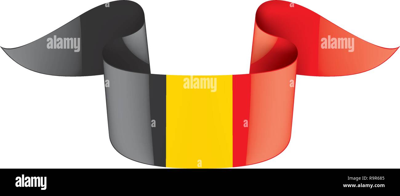 Belgium flag, vector illustration on a white background Stock Vector ...