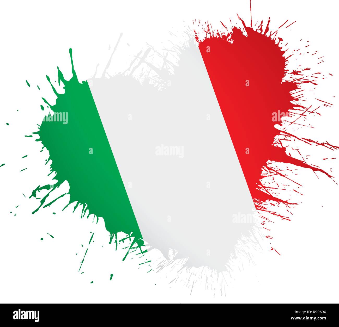 Italy flag, vector illustration on a white background Stock Vector ...