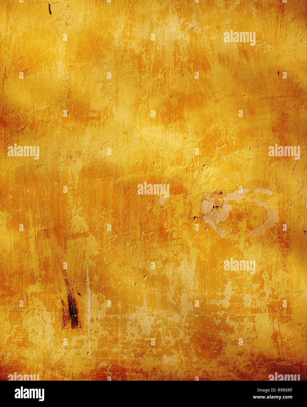 Grunge background - texture stucco of ochre color Stock Photo - Alamy