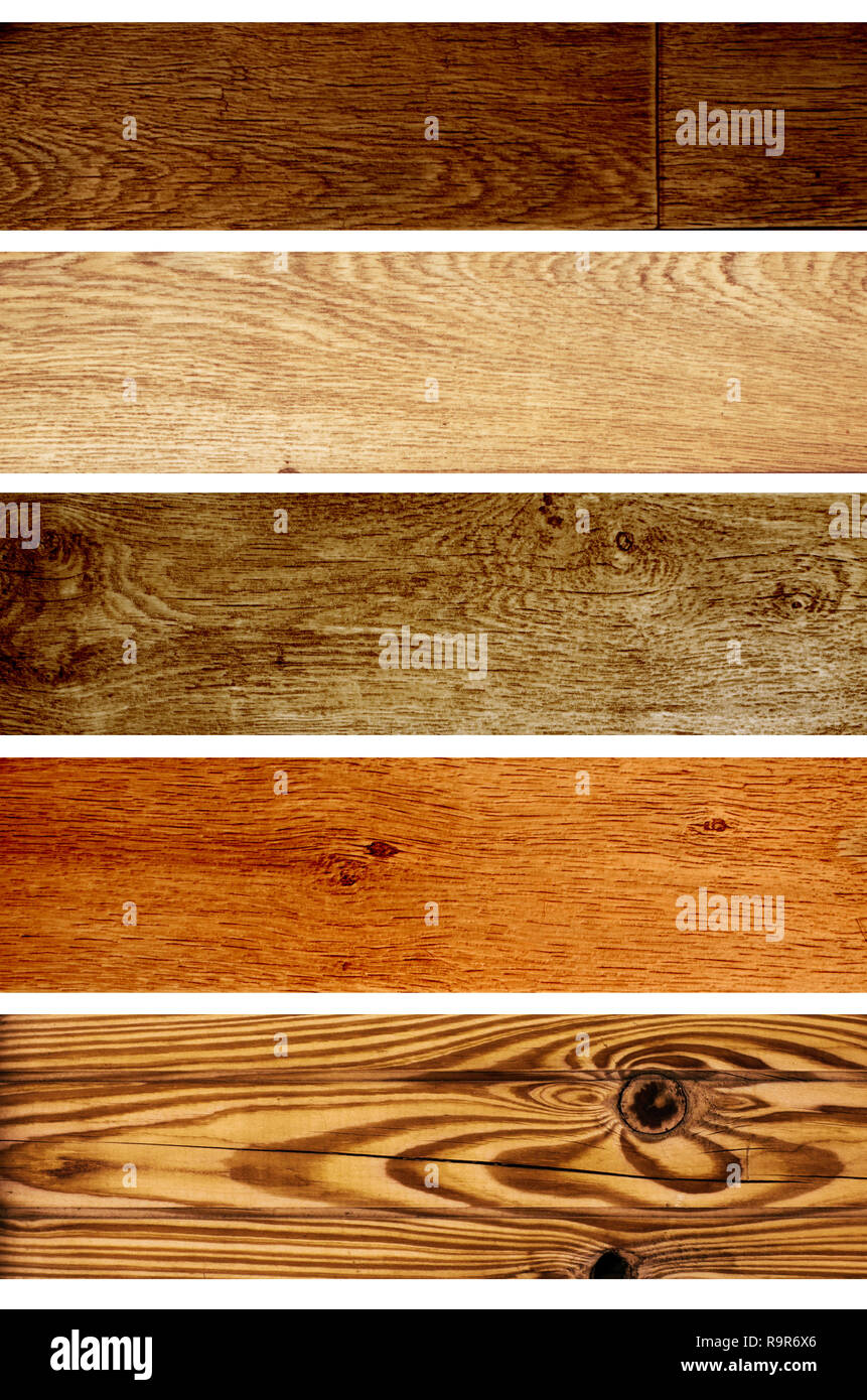 Collection wooden banners - texture old wood Stock Photo - Alamy