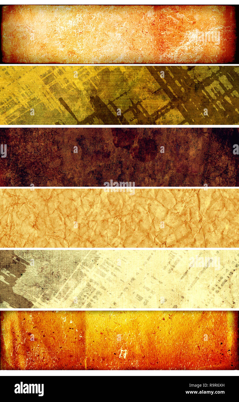 Collection banners - texture old paper Stock Photo - Alamy