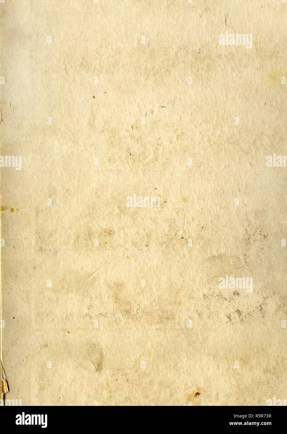 Background - a sheet of the old, soiled paper Stock Photo - Alamy