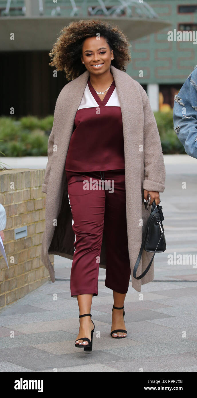 Keshia East outside ITV Studios Featuring: Keshia East Where: London ...