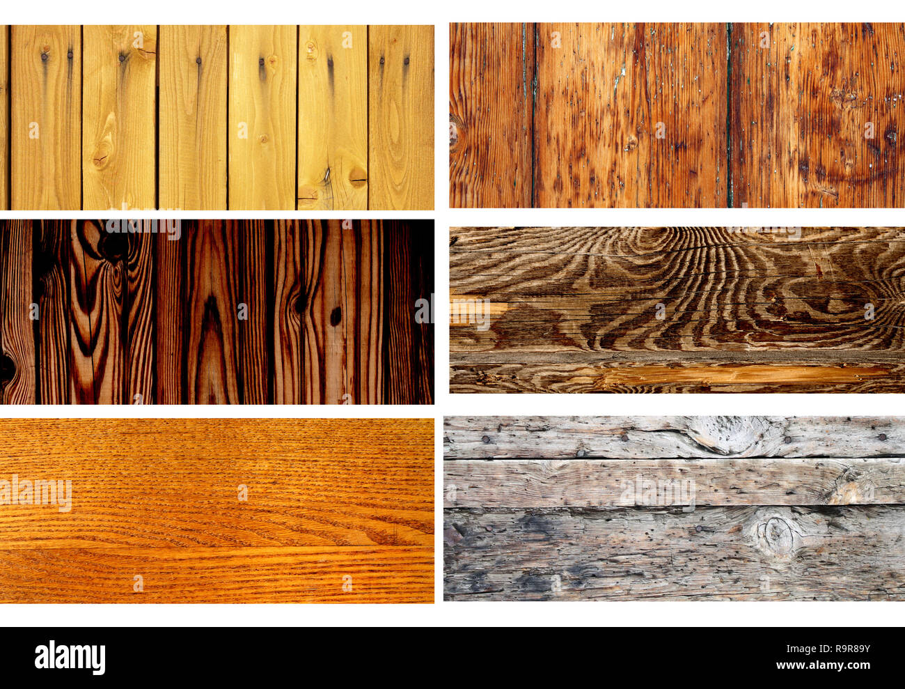 Collection of wooden banners - texture old wood Stock Photo - Alamy