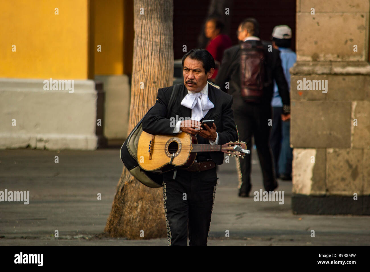 A Mariachi man at Plaza Garibaldi in Mexico City, Mexico Stock Photo ...