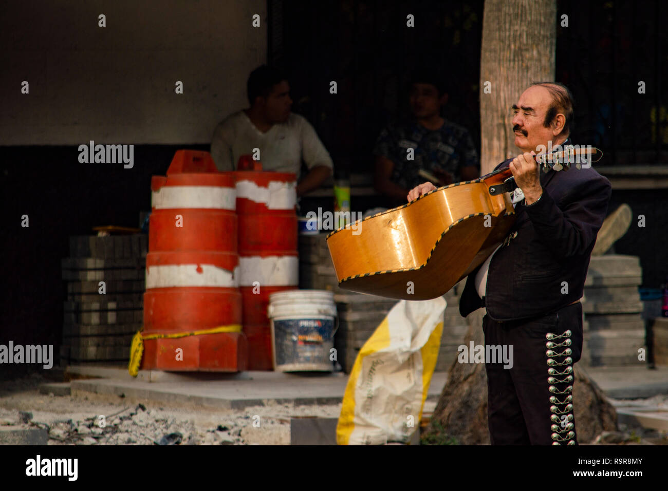 A Mariachi band performing at Plaza Garibaldi in Mexico City, Mexico ...