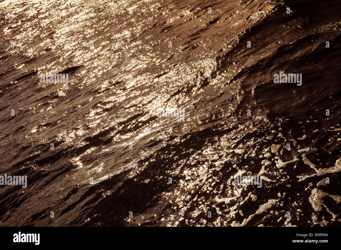 seascape dark brown sea surface. Water background Stock Photo - Alamy