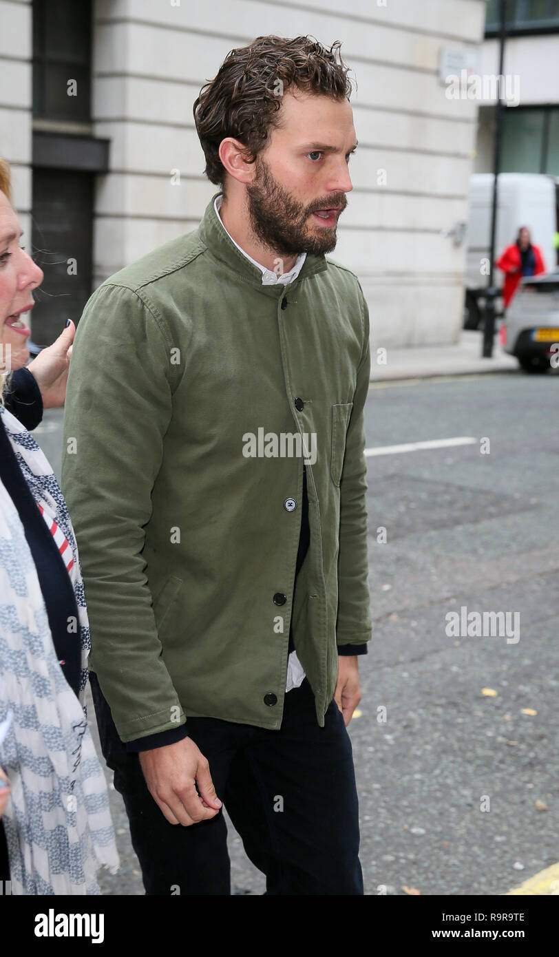 Jamie Dornan seen promoting his new TV Drama Death and Nightingales at ...