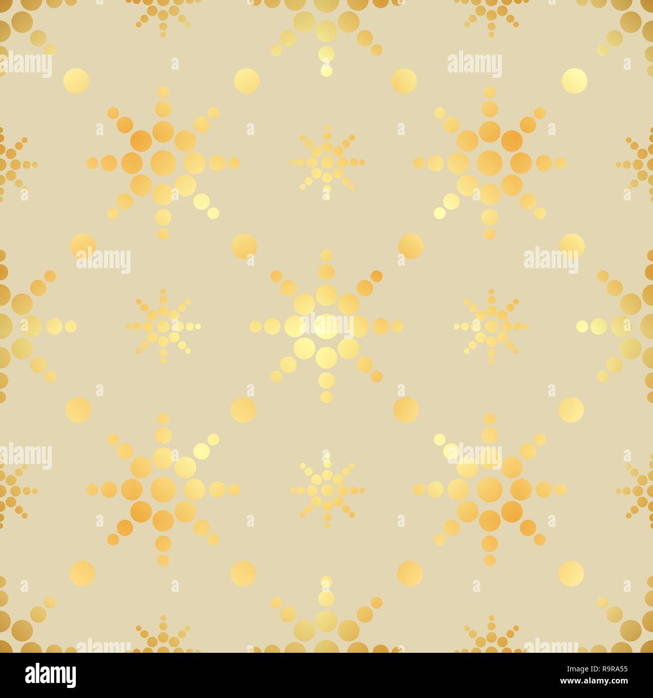 Gold circle seamless pattern. Abstract gold geometric modern background ...