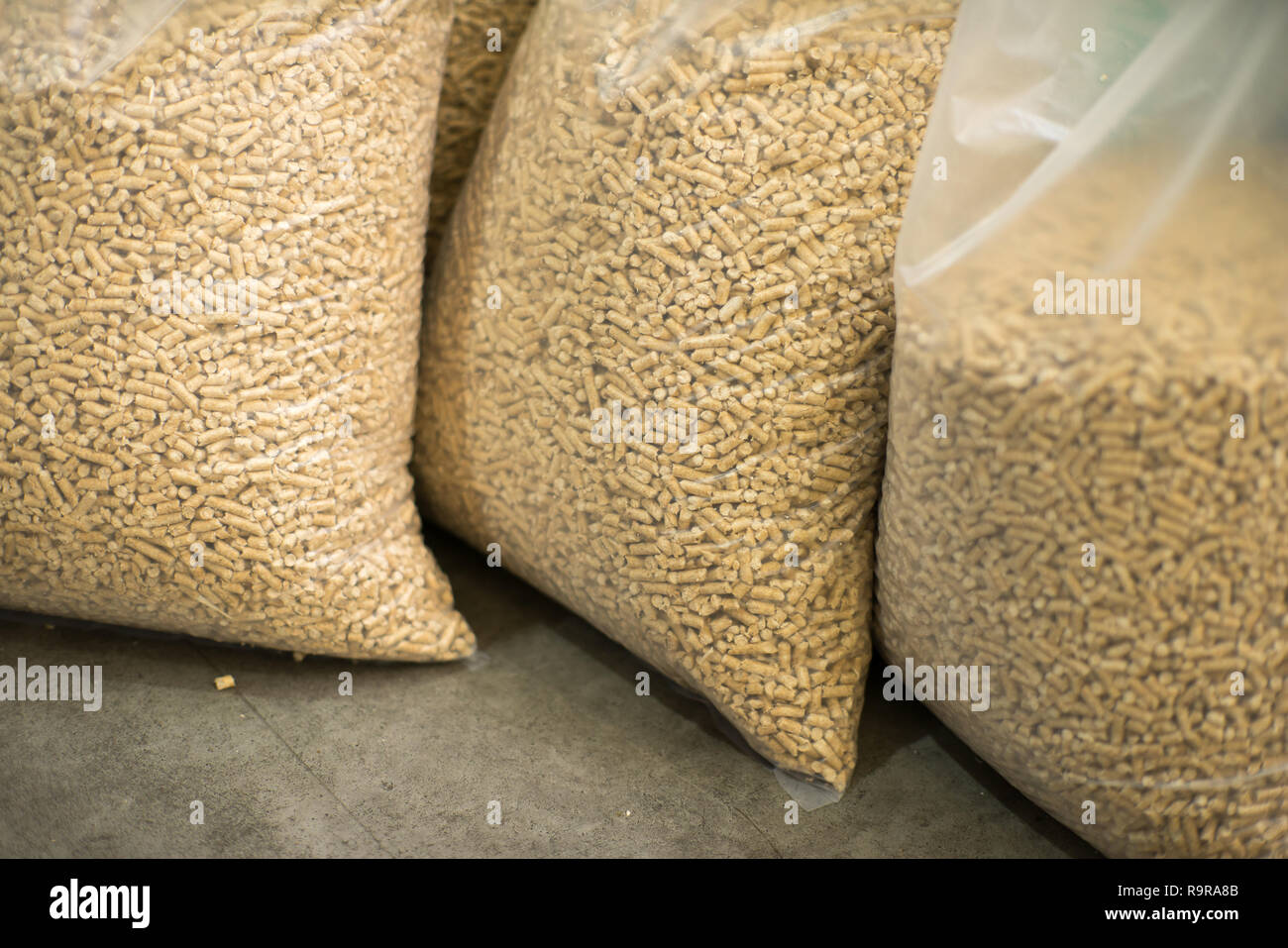 Bio pellets. Granulated wooden fuel. Economical, ecologicla fuel Stock ...