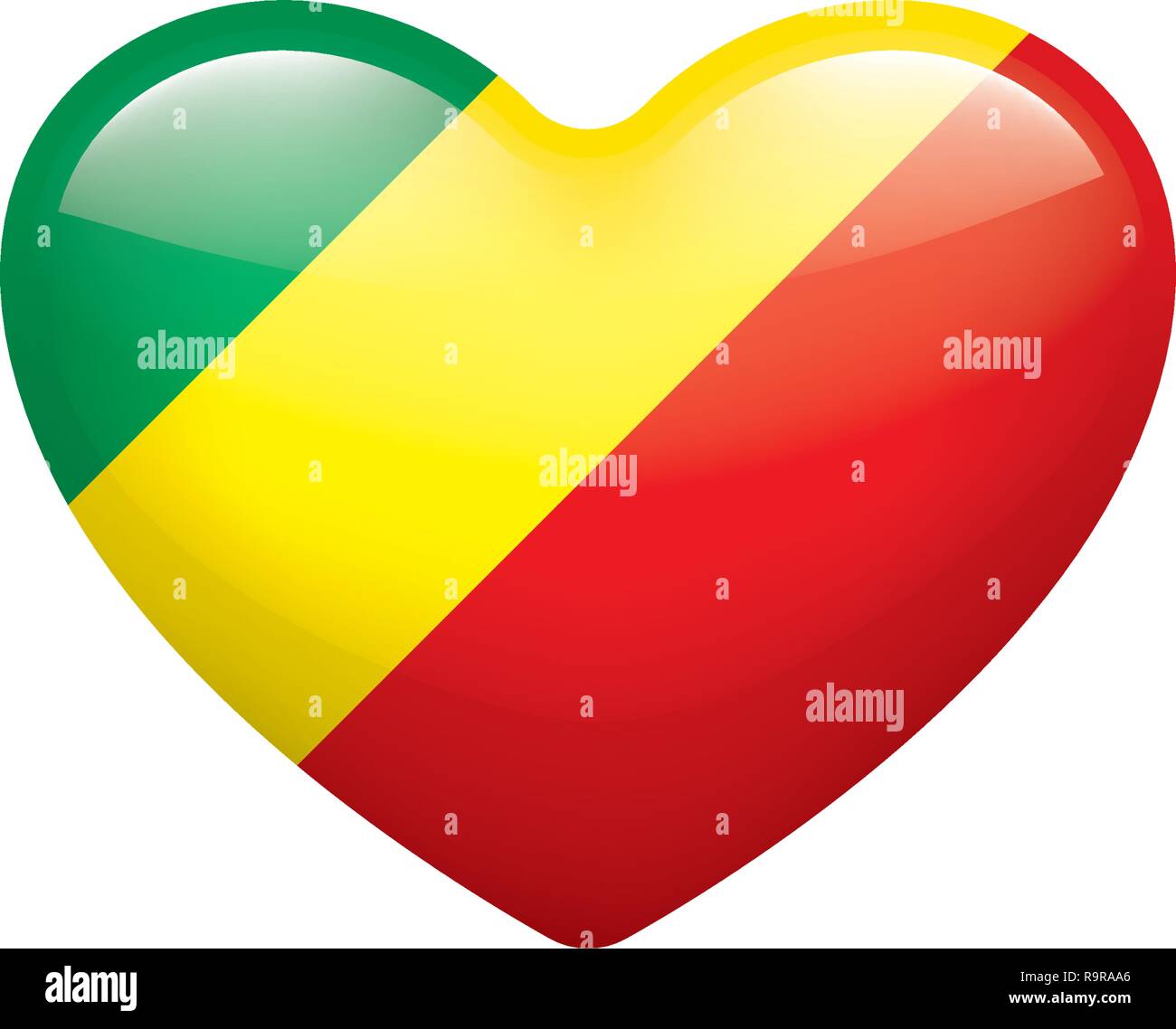 Congo flag, vector illustration on a white background Stock Vector ...