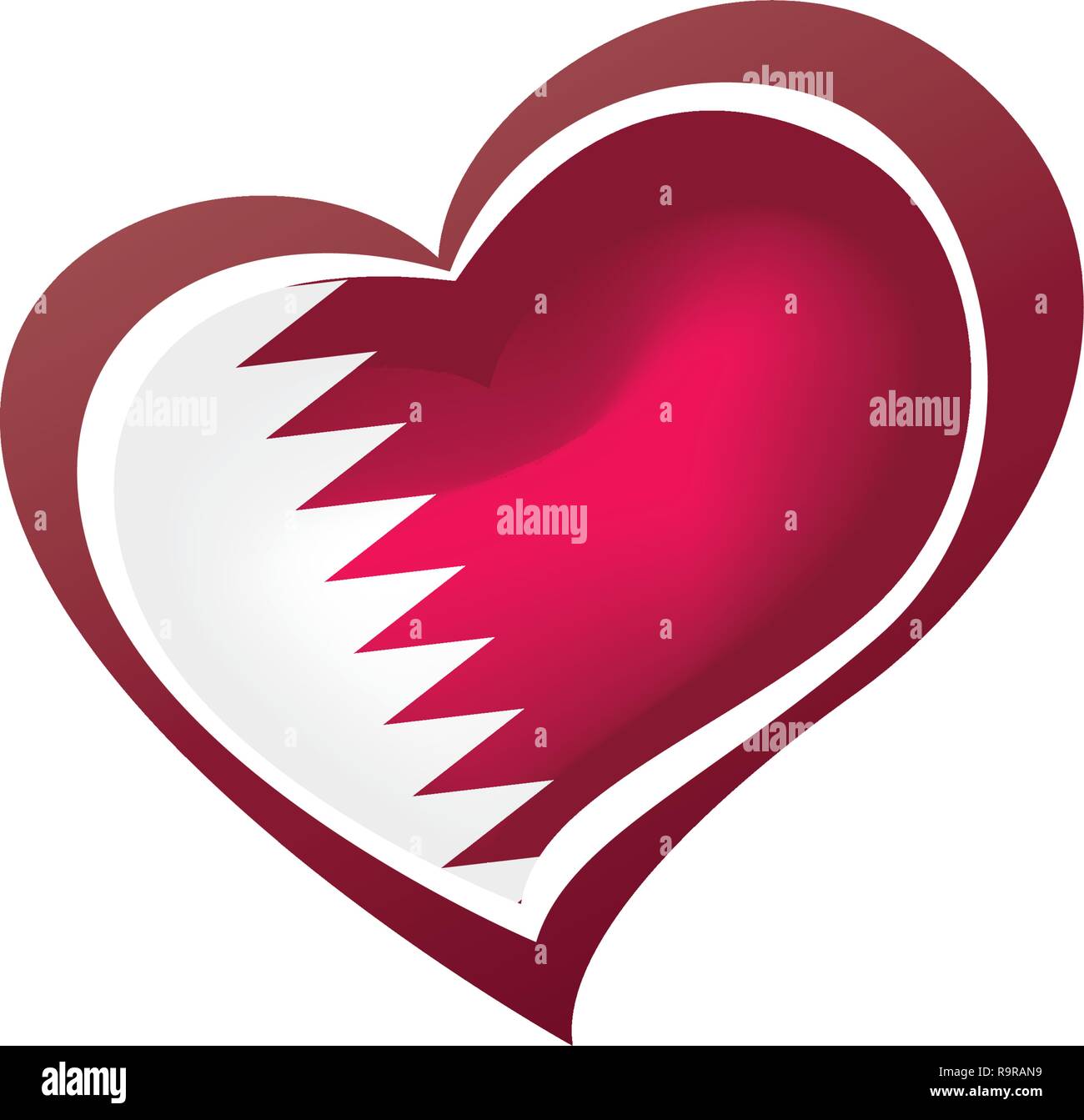 Illustration qatar on political Stock Vector Images - Alamy