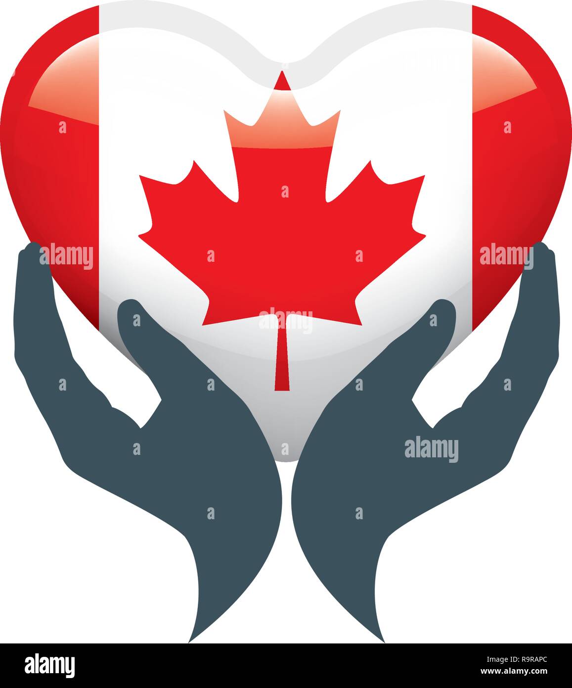 Canada flag, vector illustration on a white background Stock Vector ...