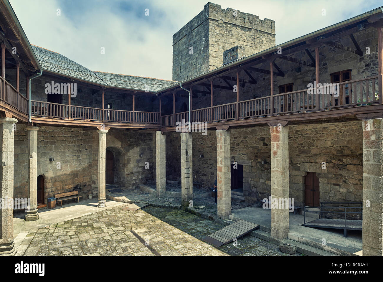 Medieval castle of the most beautiful village in Spain, Castro Caldelas ...