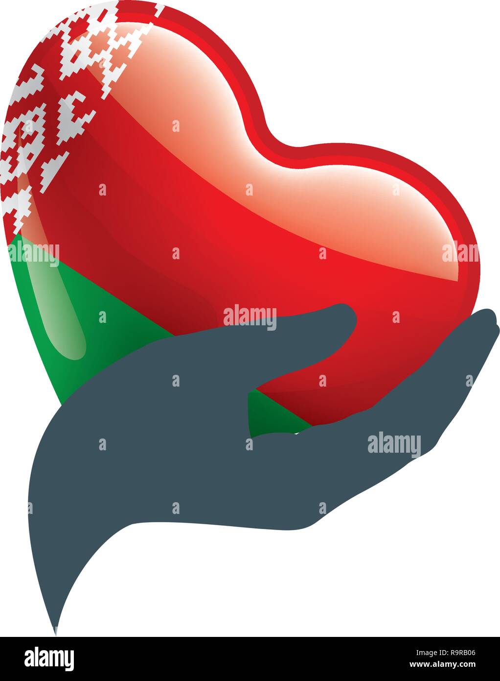 Belarus flag, vector illustration on a white background Stock Vector ...
