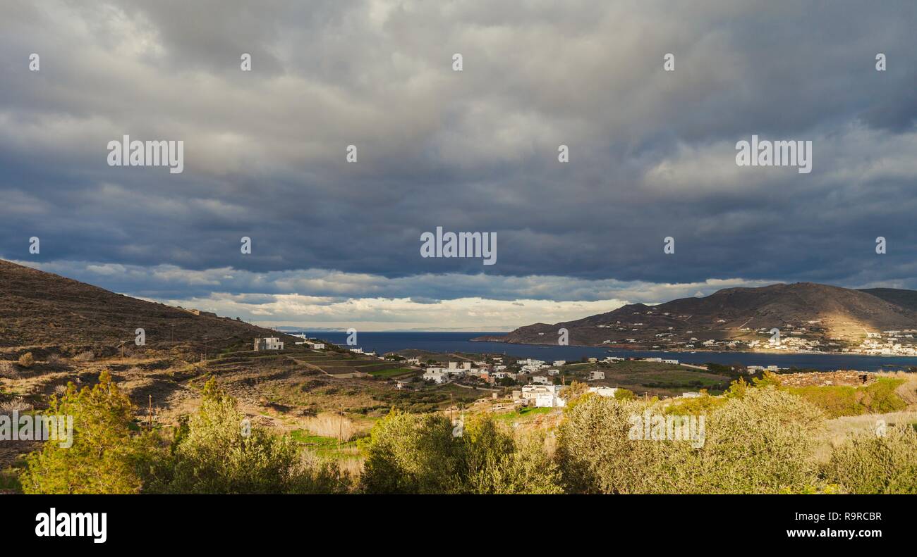 Finikas bay syros hi-res stock photography and images - Alamy