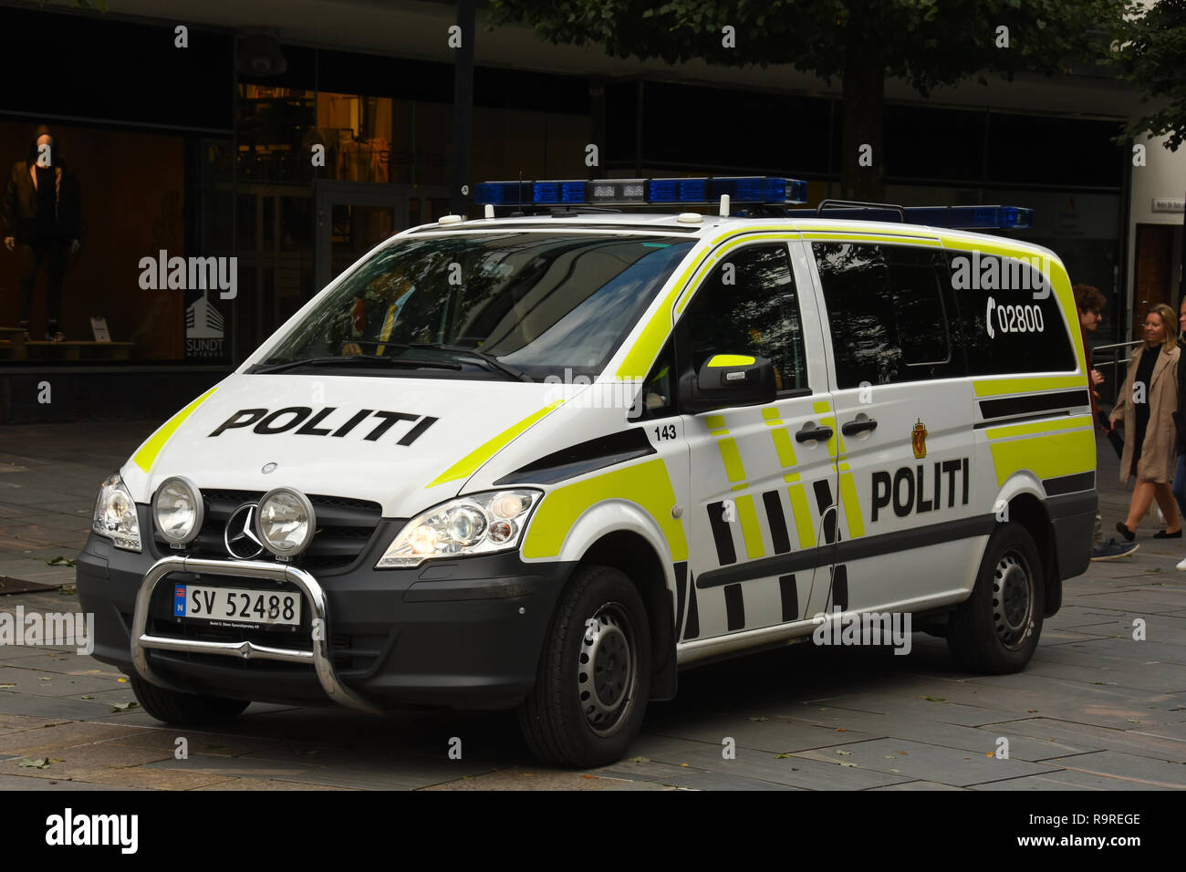 Norwegian police car hi-res stock photography and images - Alamy