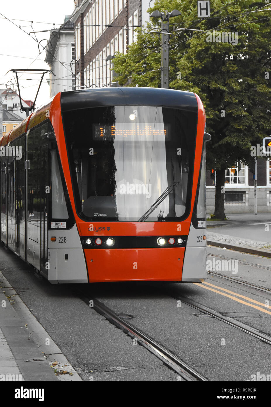 Bergen Light Rail, Norway Stock Photo - Alamy