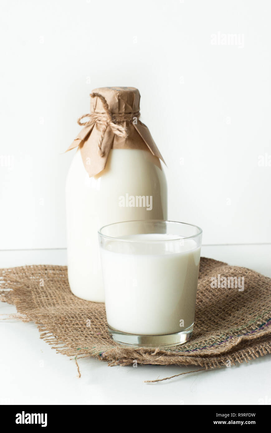 Old fashioned milk bottle isolated hi-res stock photography and images ...