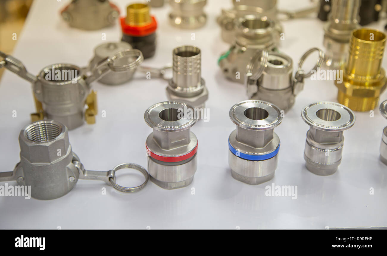 Quick connect fitting coupling for compressed air, hydraulic, pneumatic ...