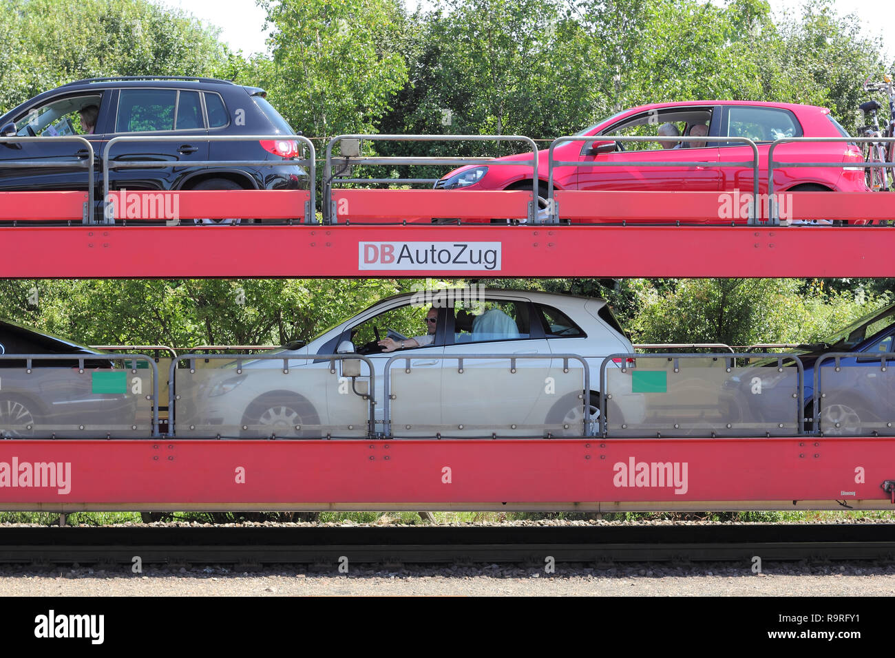The Sylt Shuttle on the way to the Island of Sylt Stock Photo - Alamy