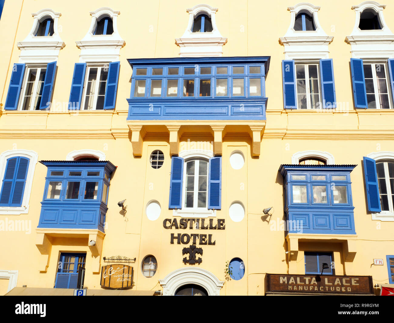 Castille Hotel facade - Valletta, Malta Stock Photo - Alamy