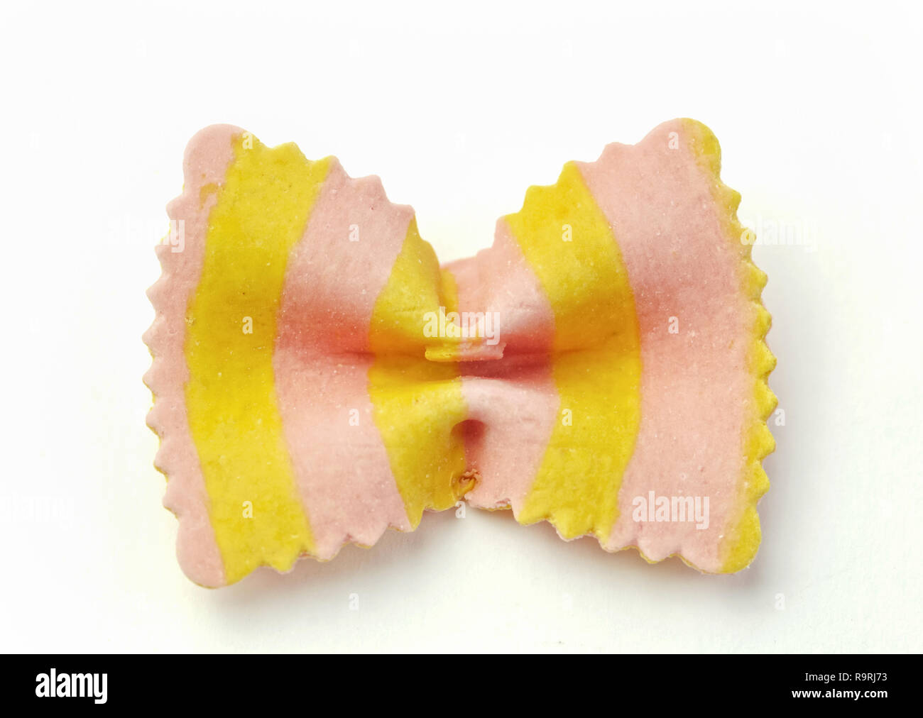 Colorful butterfly pasta isolated on white Stock Photo - Alamy