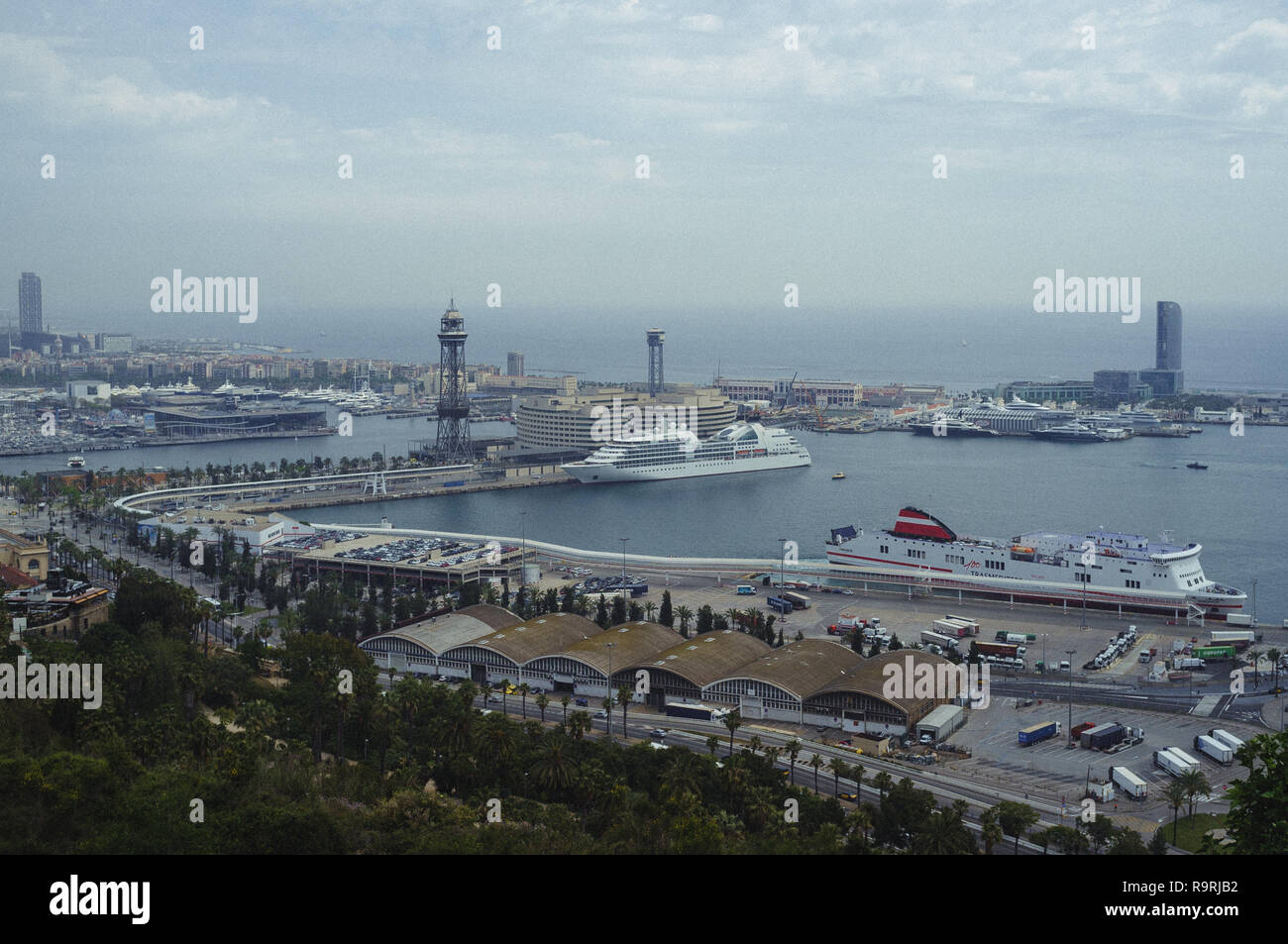 Barcelona Harbor, Barcelona, Spain Stock Photo - Alamy